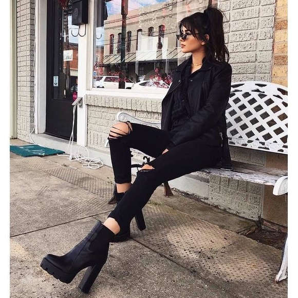 EGO | Shoes | Ego Official Atlas Biker Platform Leather Booties | Poshmark